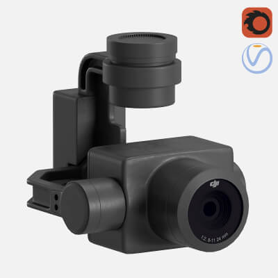 DJI MAVIC Hanging Camera Optical - 3D Model by artpolka