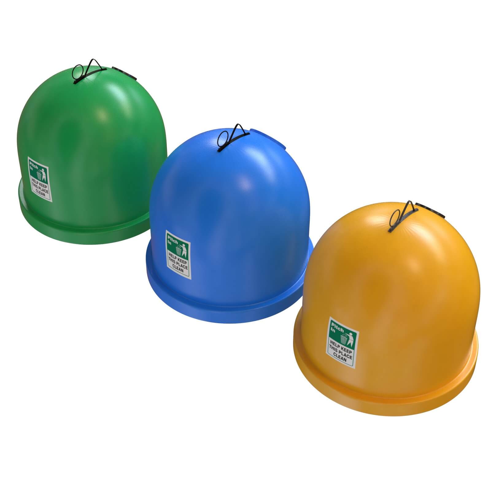 Garbage Sorting Containers - 3D Model by artpolka