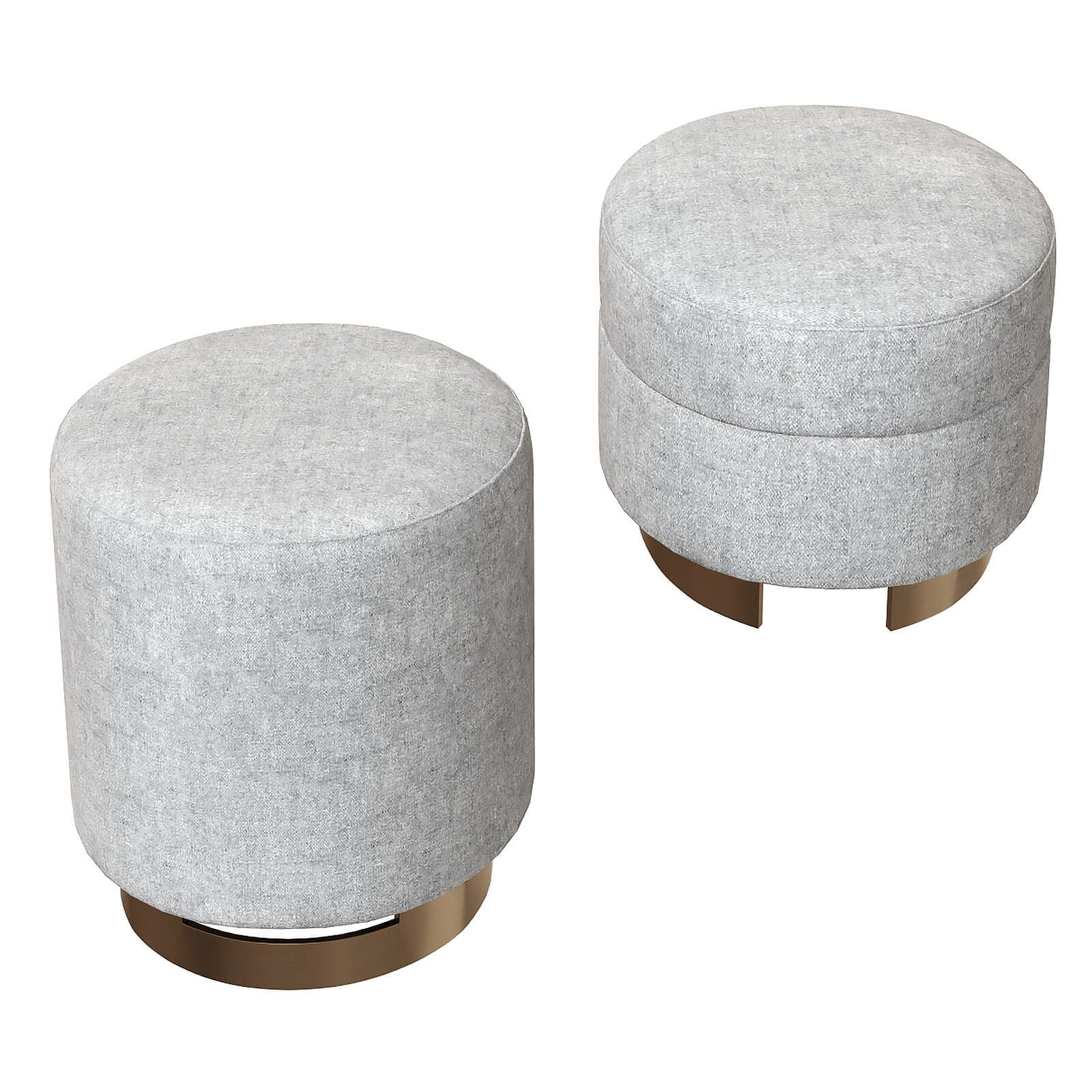 Gumi Pouf Ottoman and Stool Bruno Moinard - 3D Model by artpolka