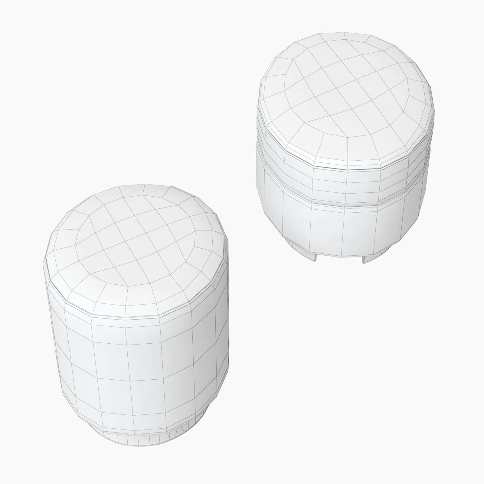 Gumi Pouf Ottoman and Stool Bruno Moinard - 3D Model by artpolka