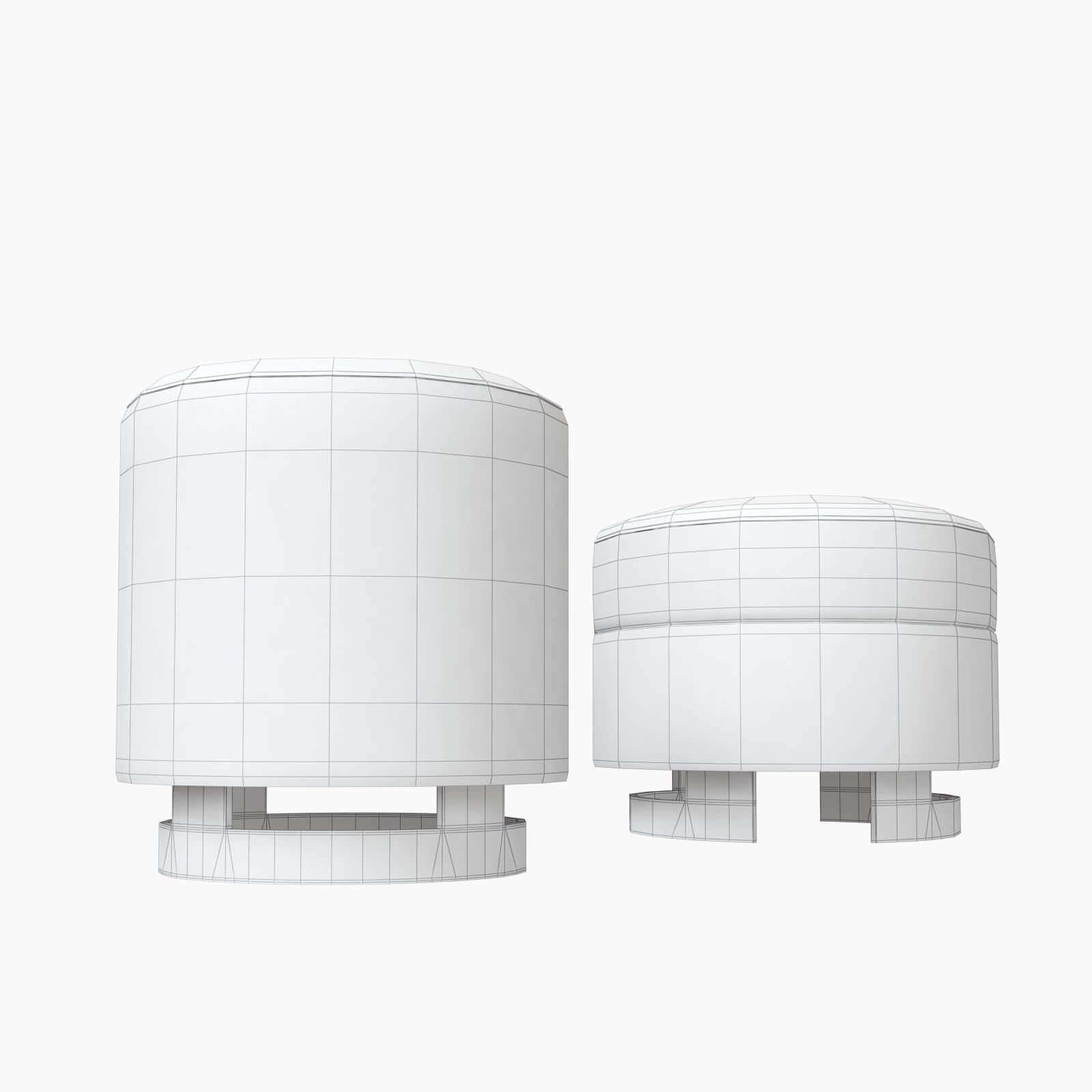 Gumi Pouf Ottoman and Stool Bruno Moinard - 3D Model by artpolka