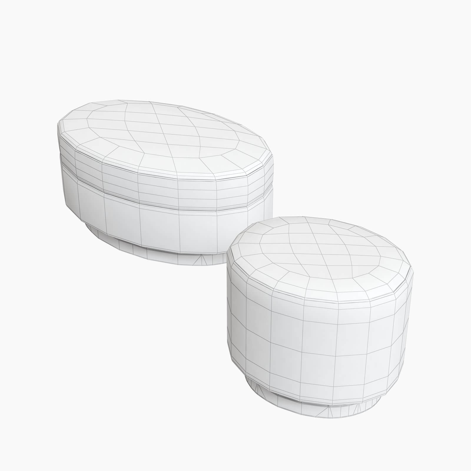 Gumi Pouf Ottoman and Stool Bruno Moinard - 3D Model by artpolka