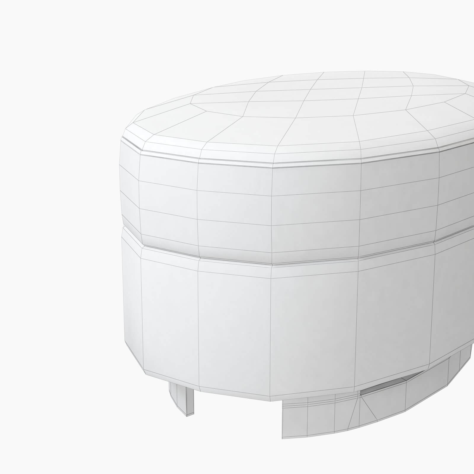 Gumi Pouf Ottoman and Stool Bruno Moinard - 3D Model by artpolka