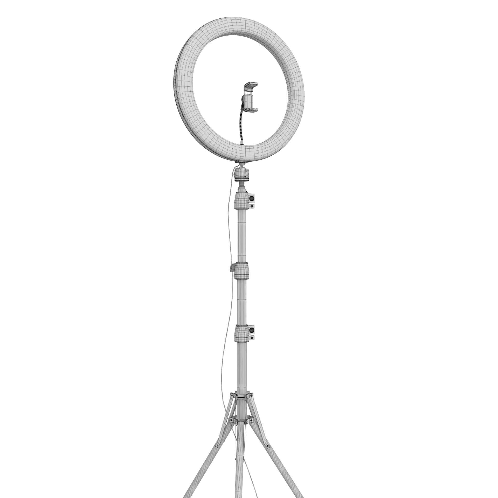 Hama SpotLight Steady 120 LED Ring Light - 3D Model by artpolka