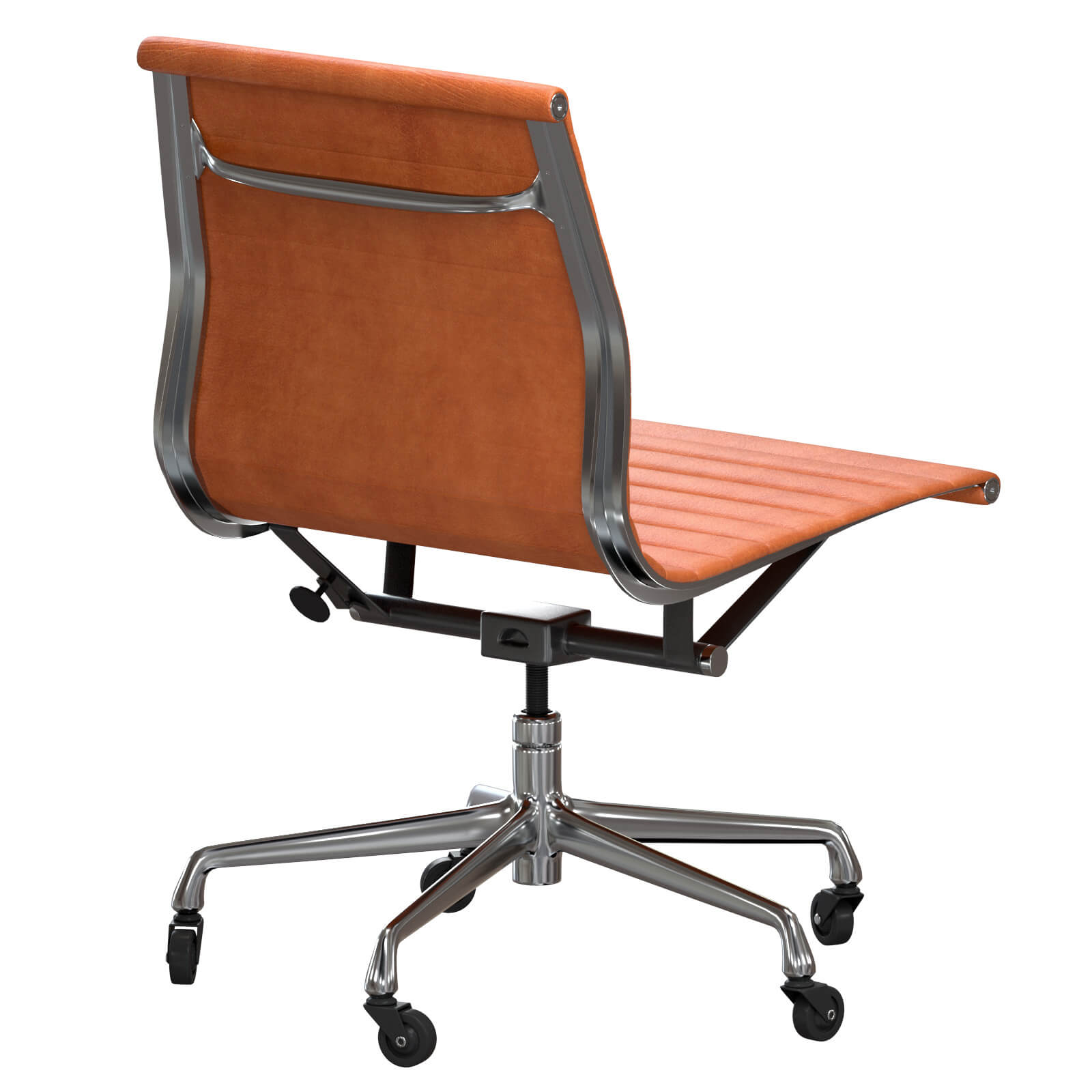 Herman Miller Eames Brown Cognac Leather Office Chair - 3D Model by ...