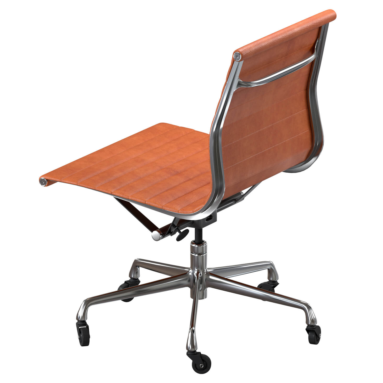 Herman Miller Eames Brown Cognac Leather Office Chair - 3D Model by ...
