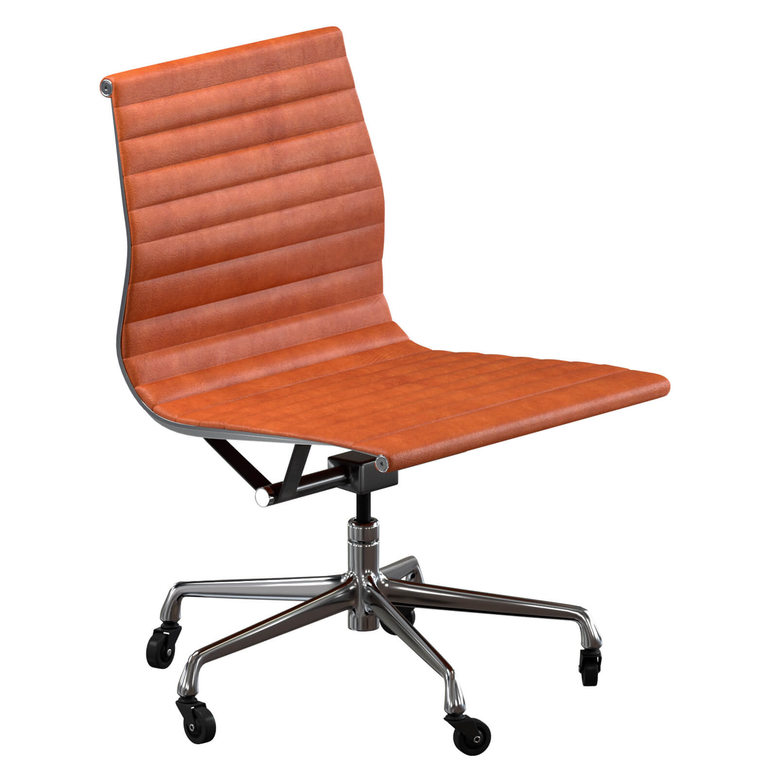 Herman Miller Eames Brown Cognac Leather Office Chair - 3D Model by ...