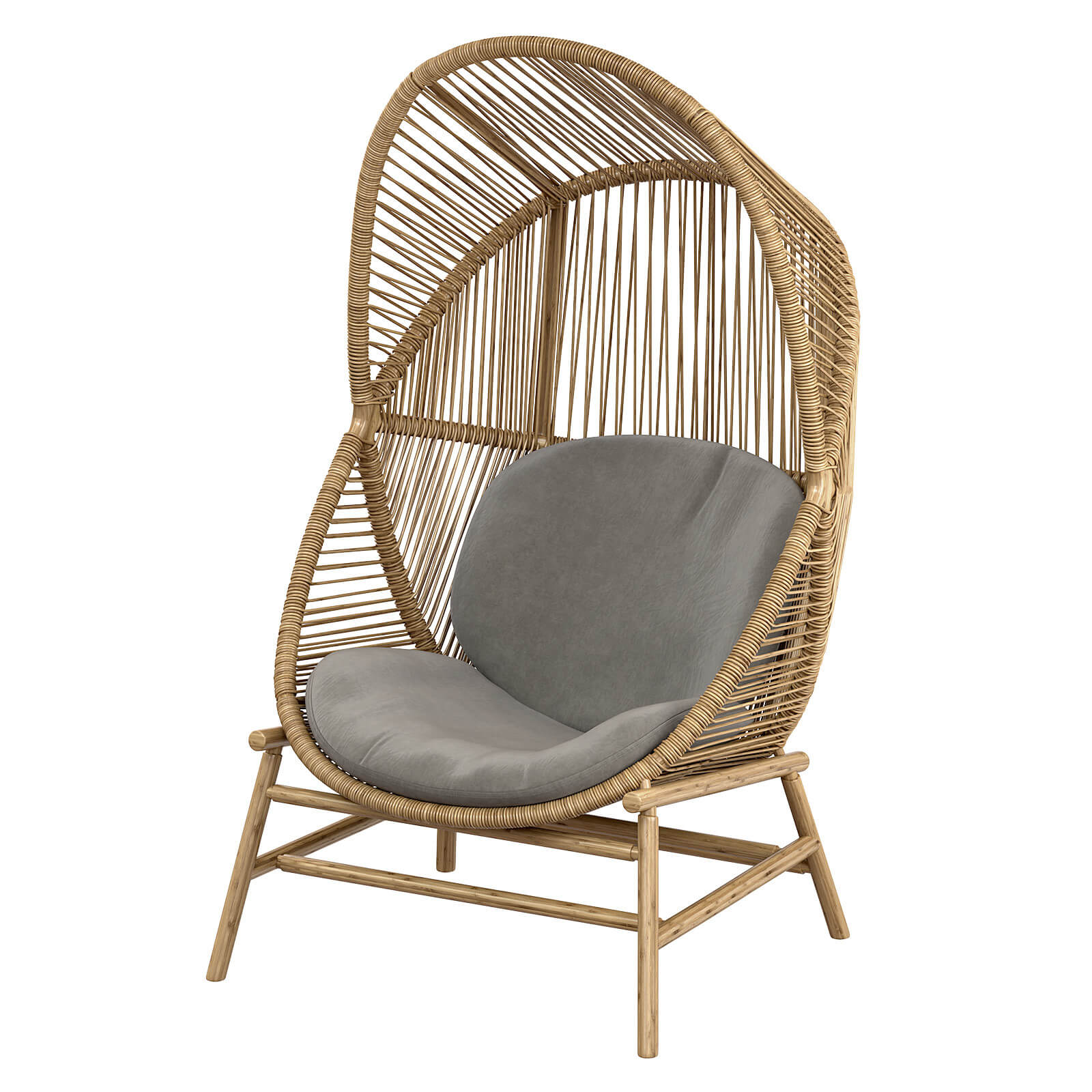Hive Chair Cane Line Rattan Weave Natural - 3D Model by artpolka