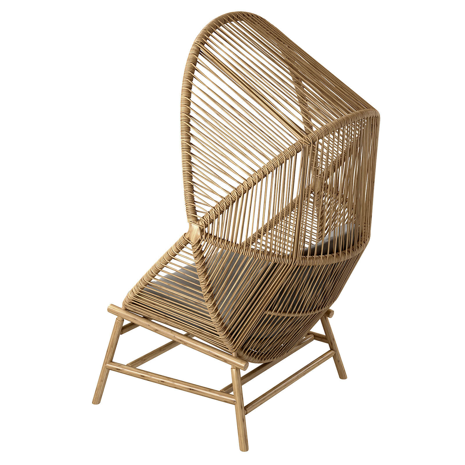 Hive Chair Cane Line Rattan Weave Natural - 3D Model by artpolka