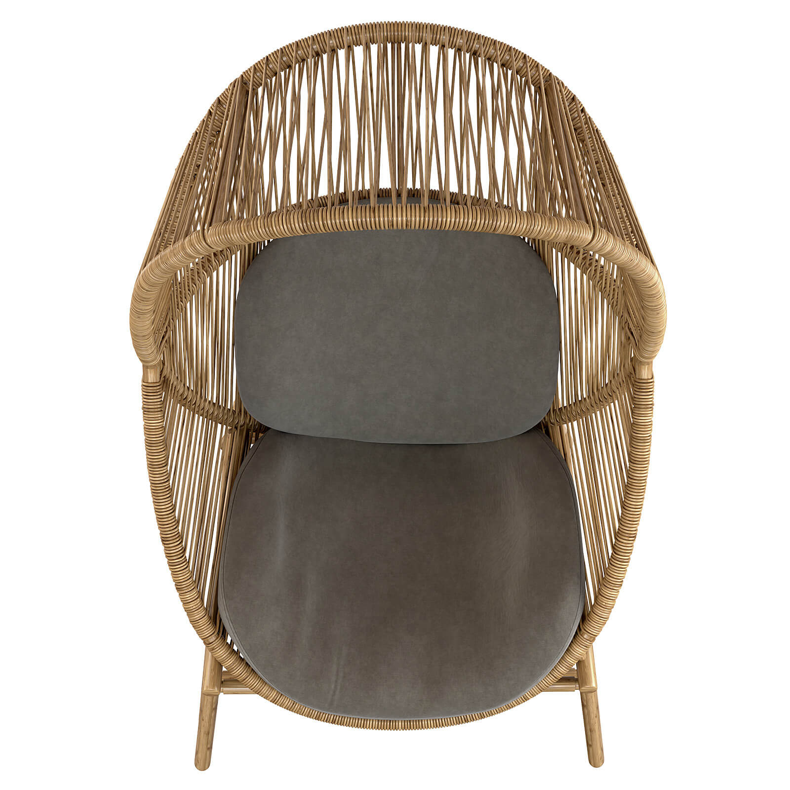 Hive Chair Cane Line Rattan Weave Natural - 3D Model by artpolka