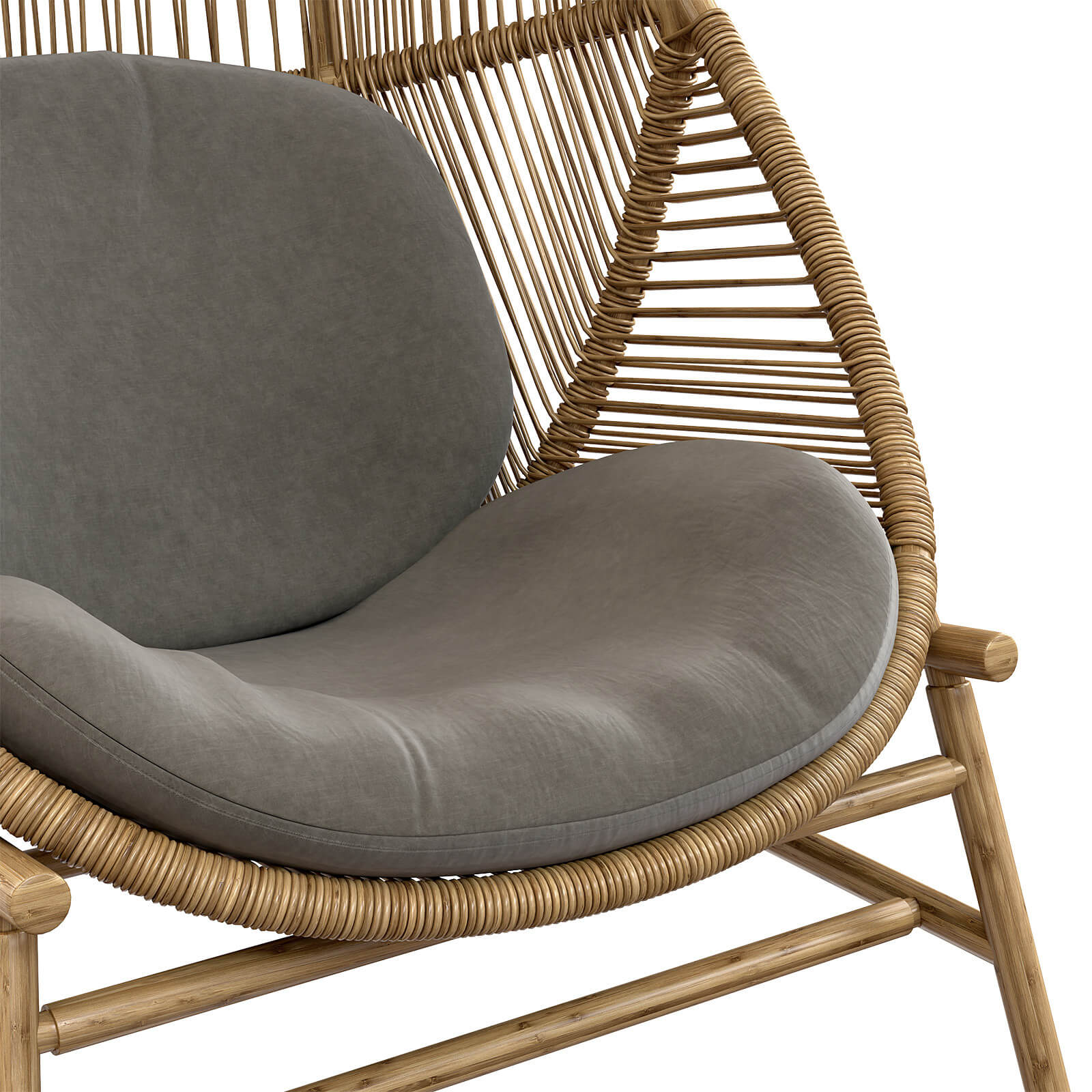 Hive Chair Cane Line Rattan Weave Natural - 3D Model by artpolka