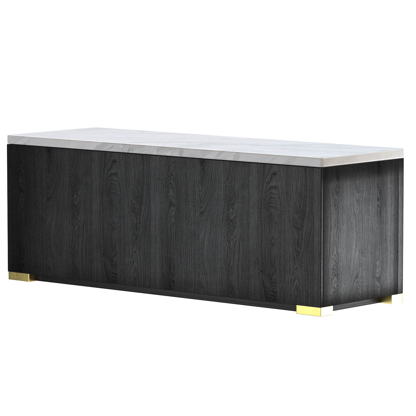Holly Hunt Oslo Sideboard Black Walnut Wood - 3D Model by artpolka