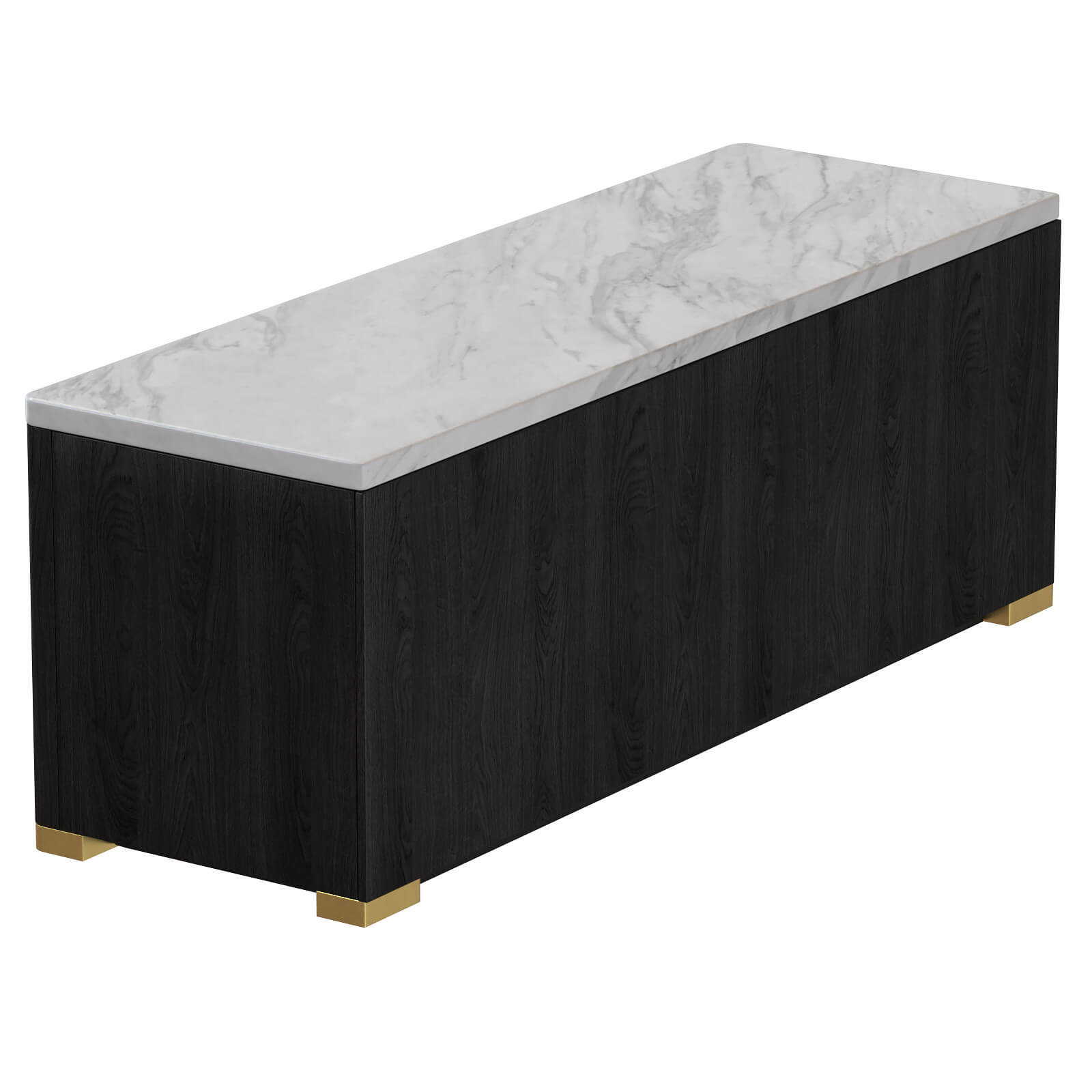 Holly Hunt Oslo Sideboard Black Walnut Wood - 3D Model by artpolka