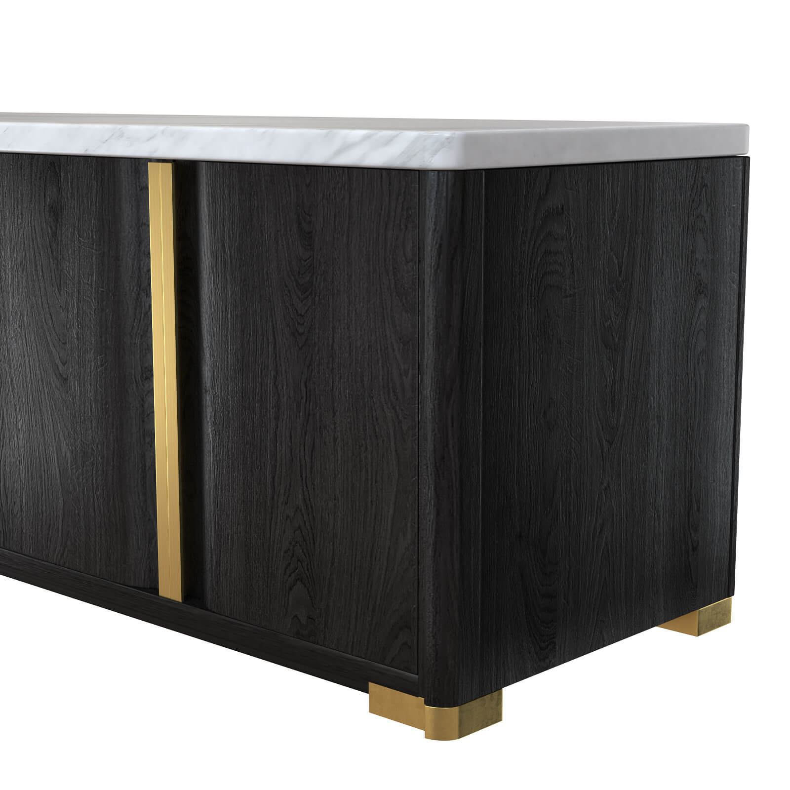 Holly Hunt Oslo Sideboard Black Walnut Wood - 3D Model by artpolka