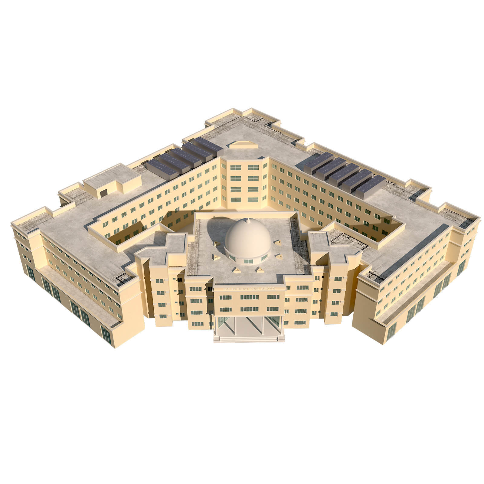 Jss International School Dubai Jumeirah Village - 3D Model by artpolka