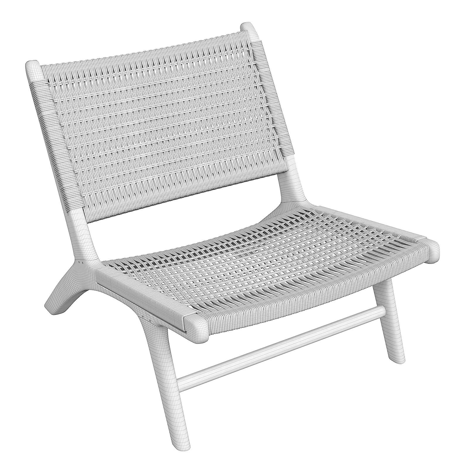 Kave Home Beida Solid Teak Armchair - 3D Model by artpolka