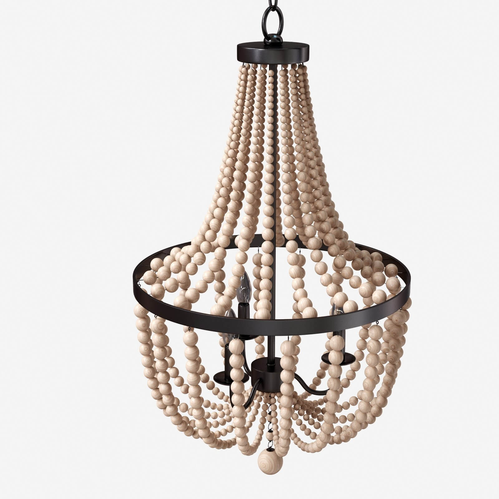 Kenroy Home 93131BS Dumas 3 Beaded Chandelier - 3D Model by artpolka