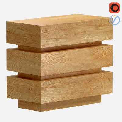 Lawson-Fenning Stacked Box Chest 3D Model by artpolka