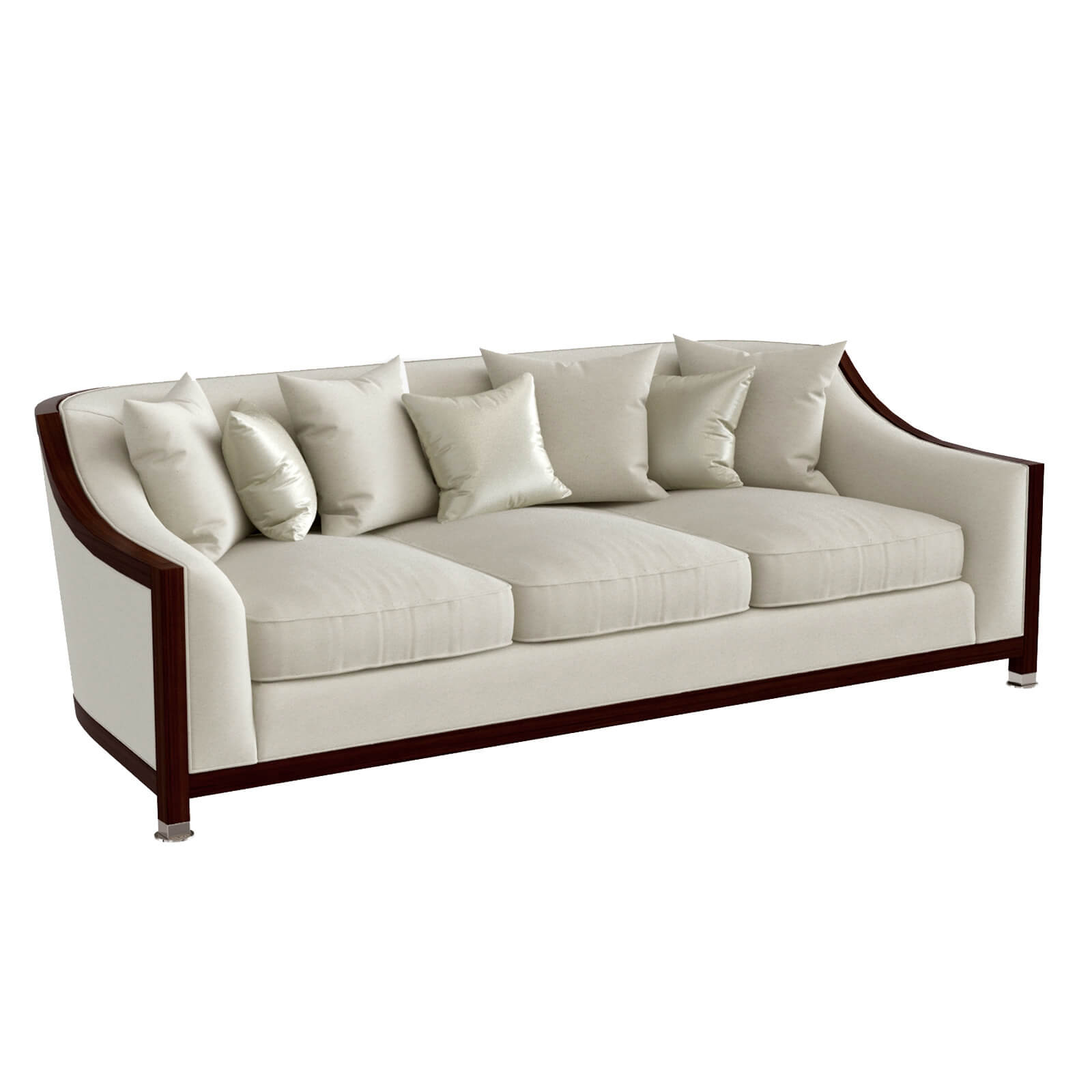 Linley Grosvenor Show Wood 3 Seater Sofa - 3D Model by artpolka