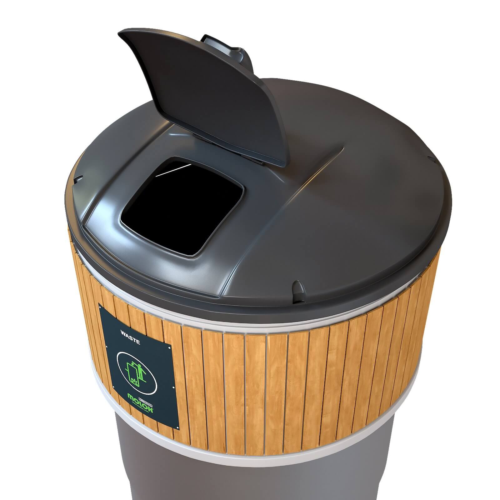 Animated Molok Waste Container - 3D Model by artpolka