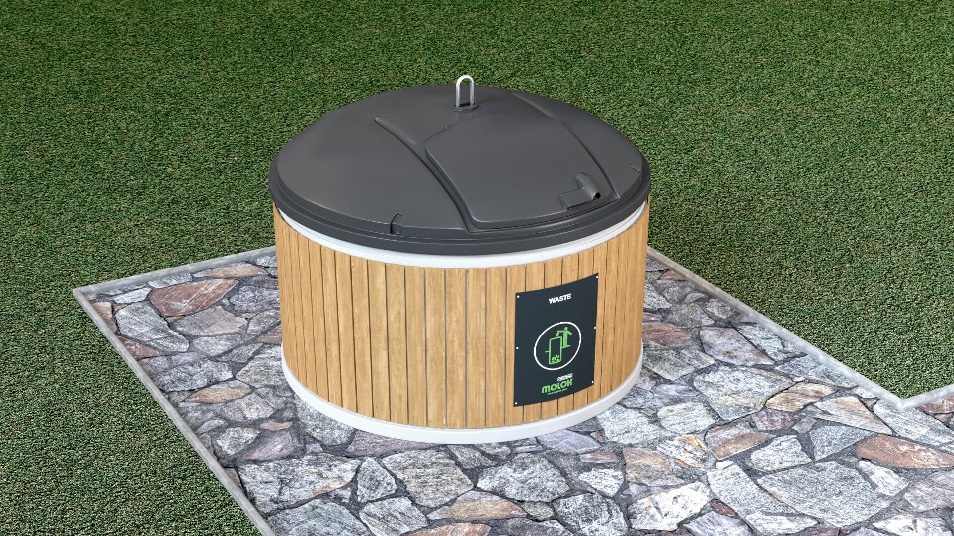 Animated Molok Waste Container - 3D Model by artpolka