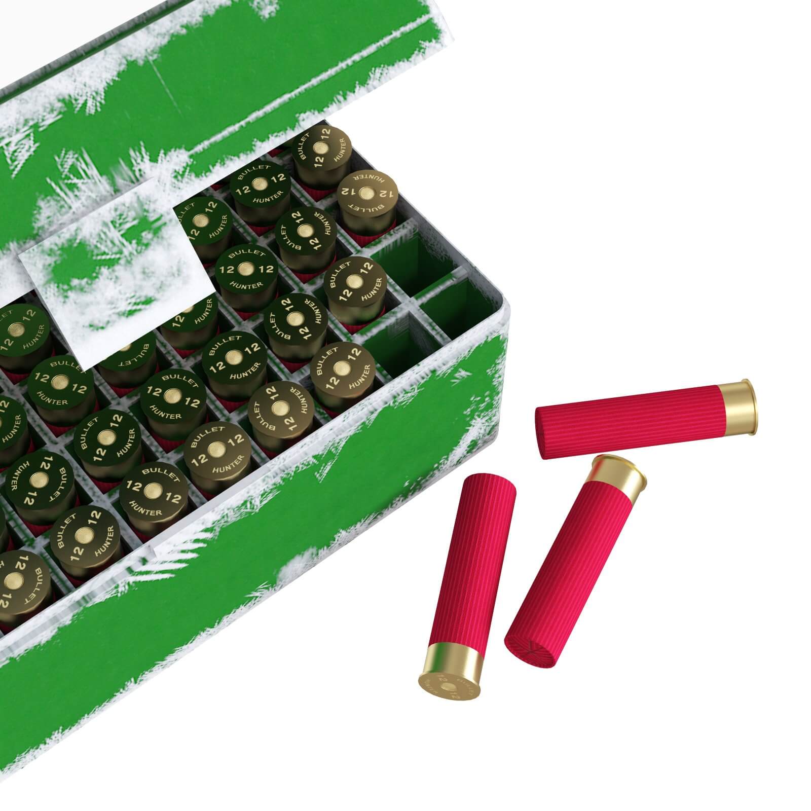 MTM 50 Round Ammunition Bullet Box Scratched - 3D Model by artpolka