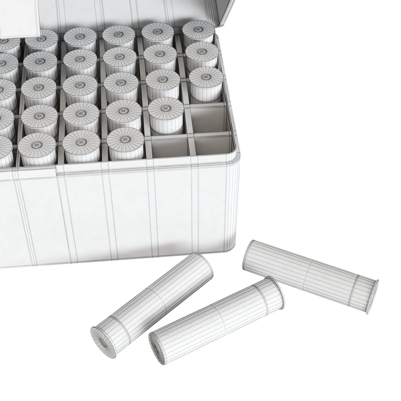 MTM 50 Round Ammunition Bullet Box Scratched - 3D Model by artpolka