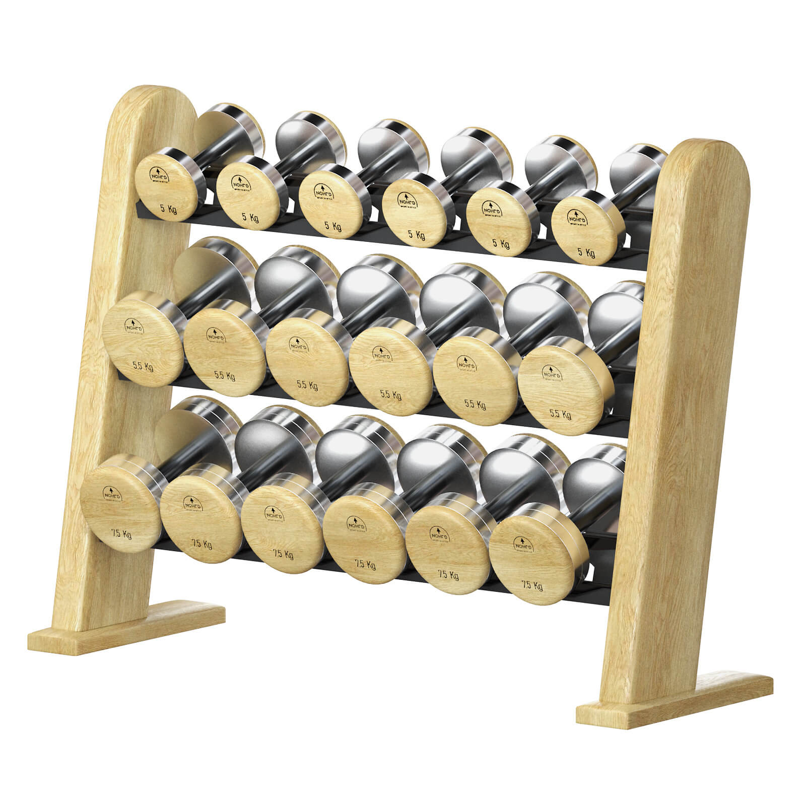 Nohrd Dumbbells Weightbench Weight Rack - 3D Model by artpolka