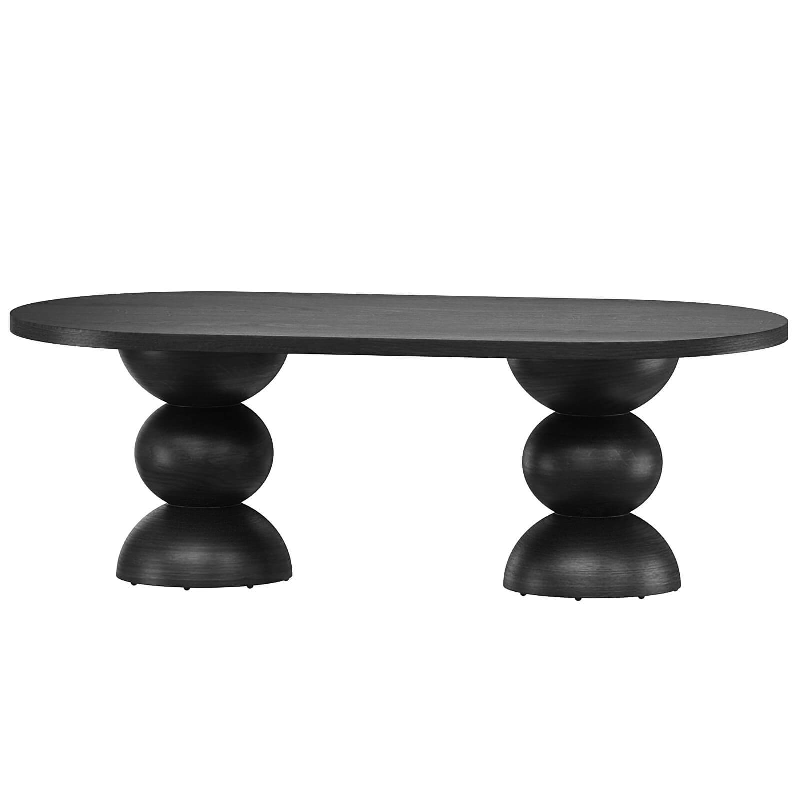 Plum Moon Oval Dining Table Arki Living - 3D Model by artpolka