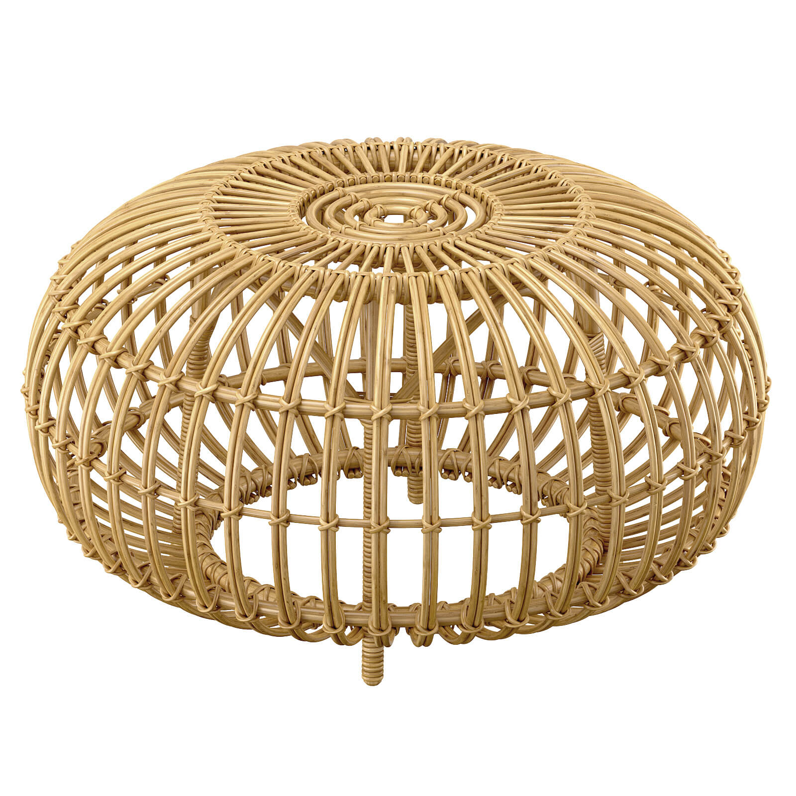 Pouf En Rotin Ottoman De Sika Design - 3D Model by artpolka