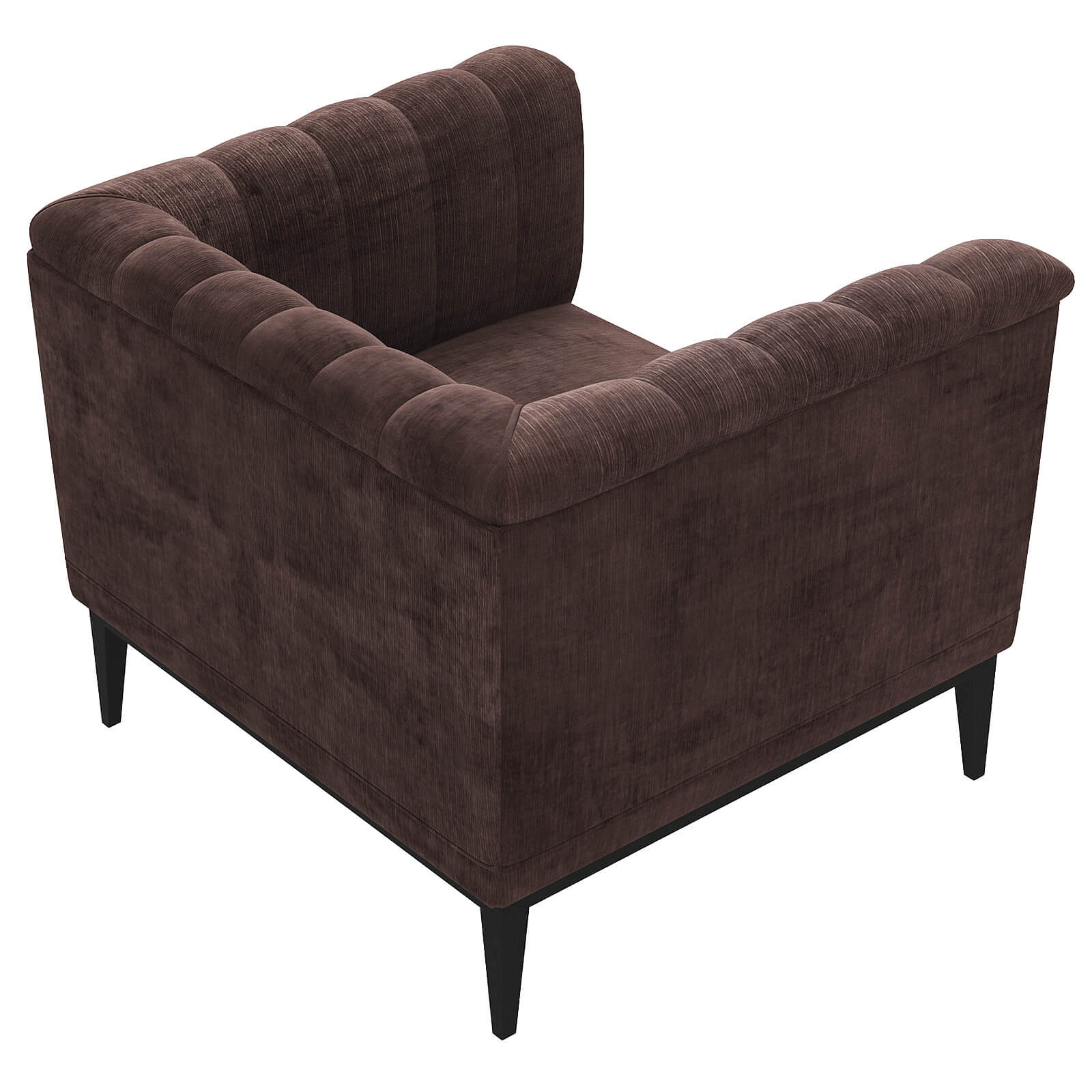 Red Velvet Chair Raffles Eichholtz - 3D Model by artpolka