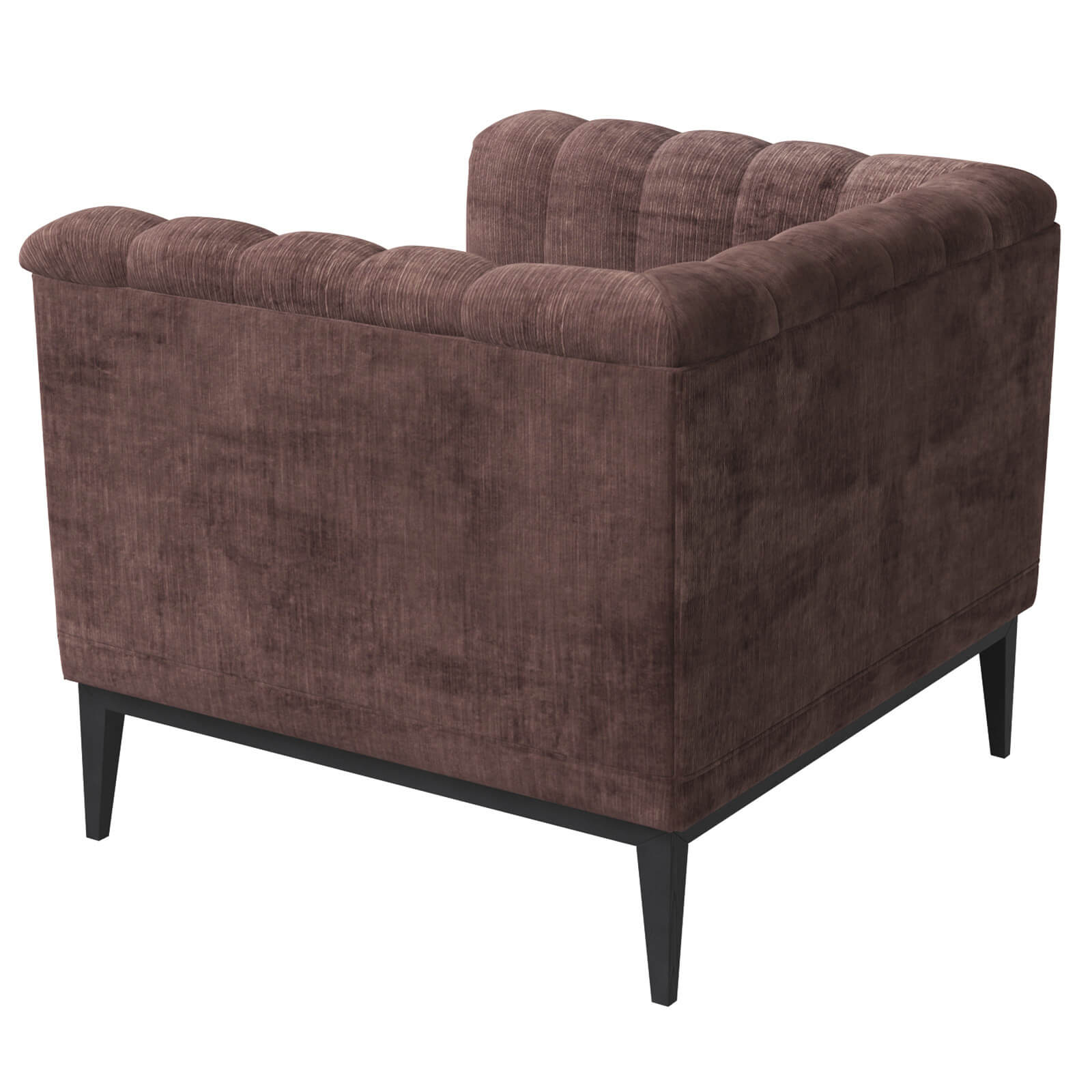 Red Velvet Chair Raffles Eichholtz - 3D Model by artpolka