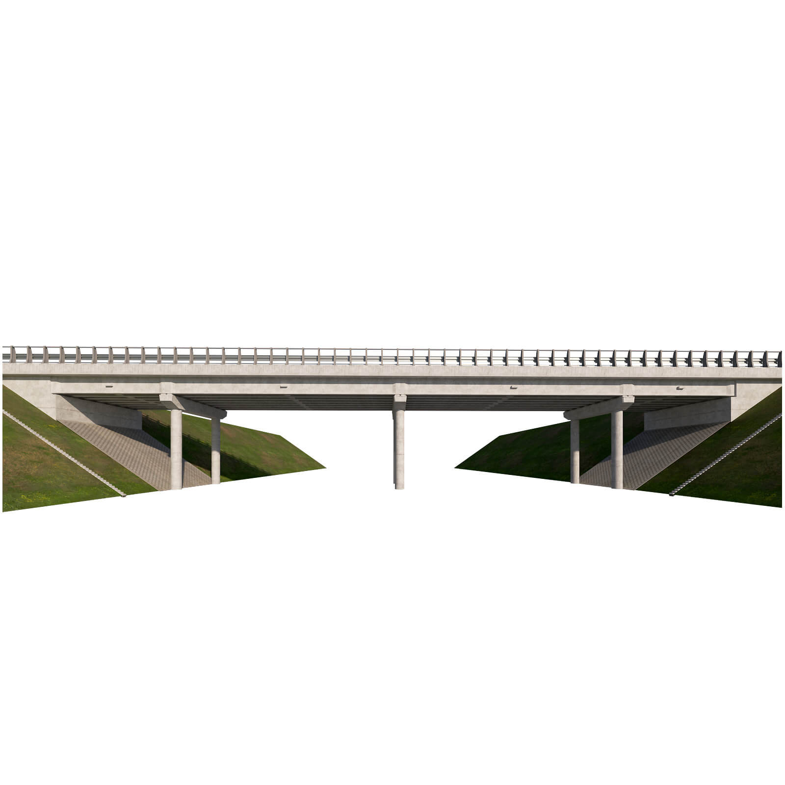 Road Bridge One Lane 01 - 3D Model by artpolka