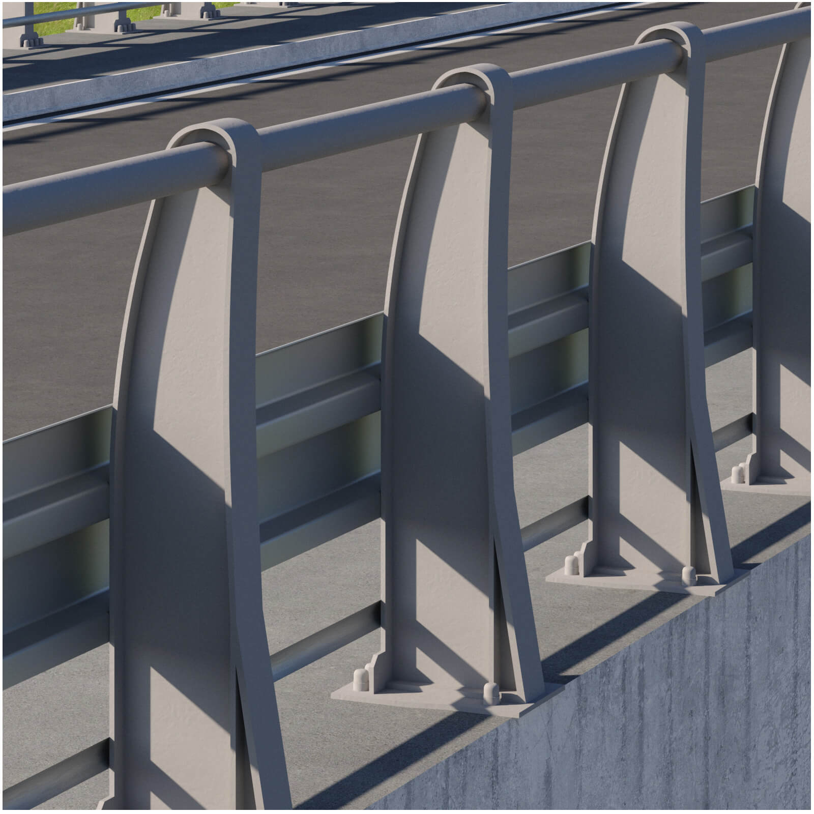 Road Bridge One Lane 01 - 3D Model by artpolka
