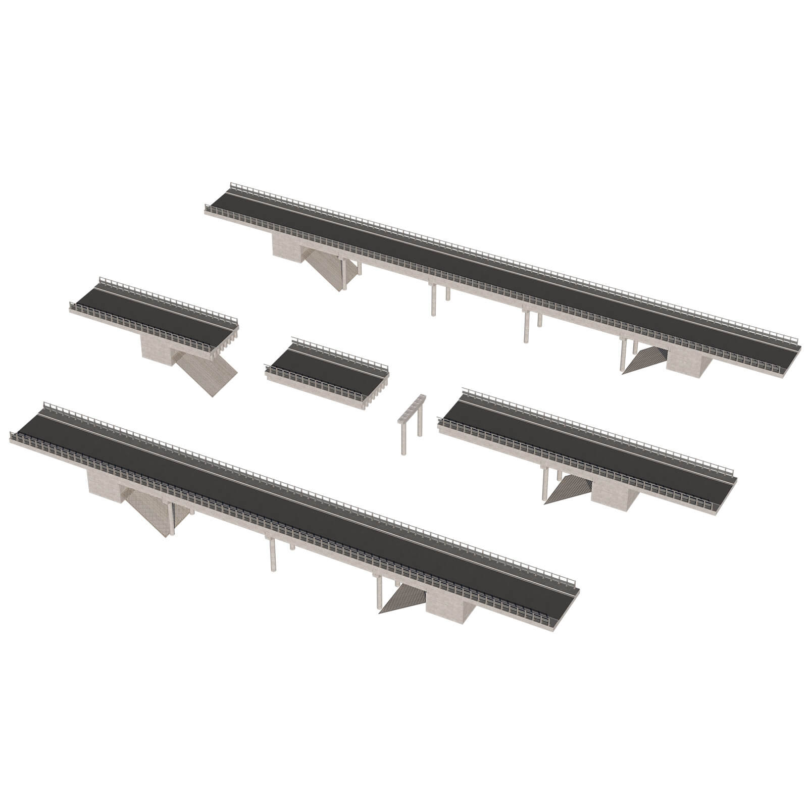 Road Bridge One Lane 01 - 3D Model by artpolka