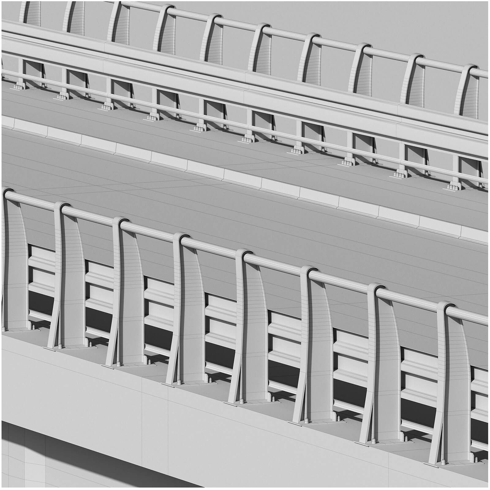 Road Bridge One Lane 01 - 3D Model by artpolka