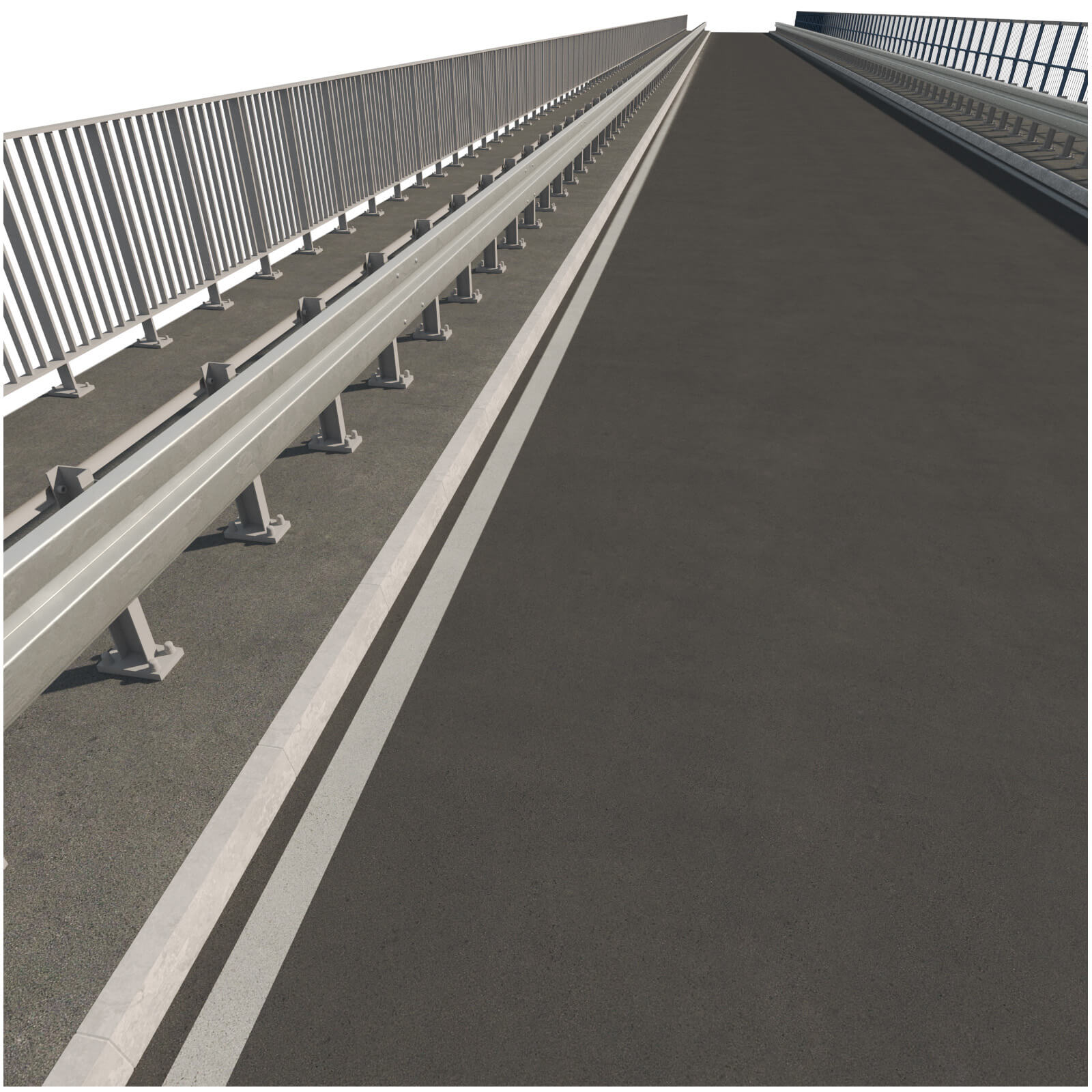 Road Bridge One Lane 02 - 3D Model by artpolka