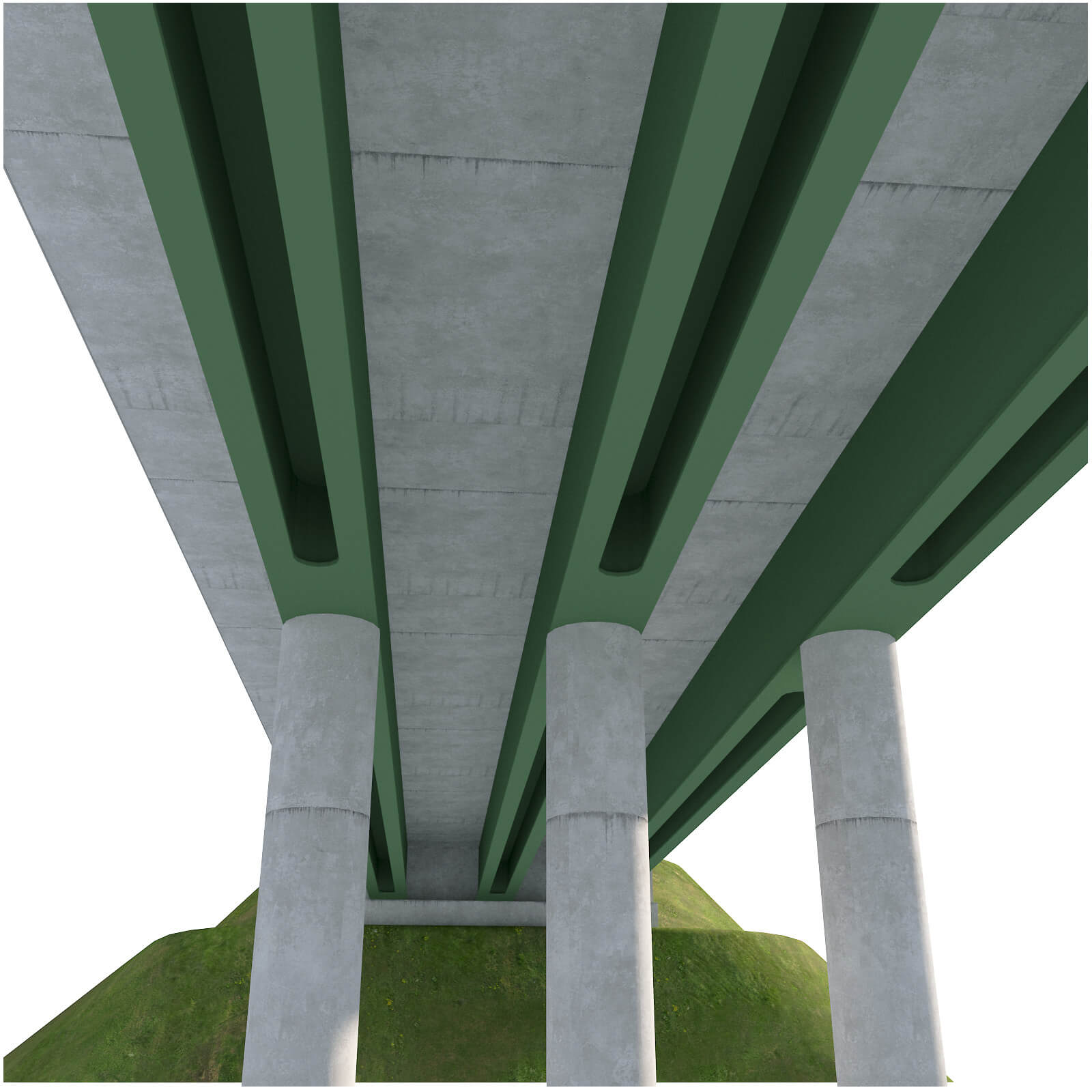 Road Bridge One Lane 02 - 3D Model by artpolka