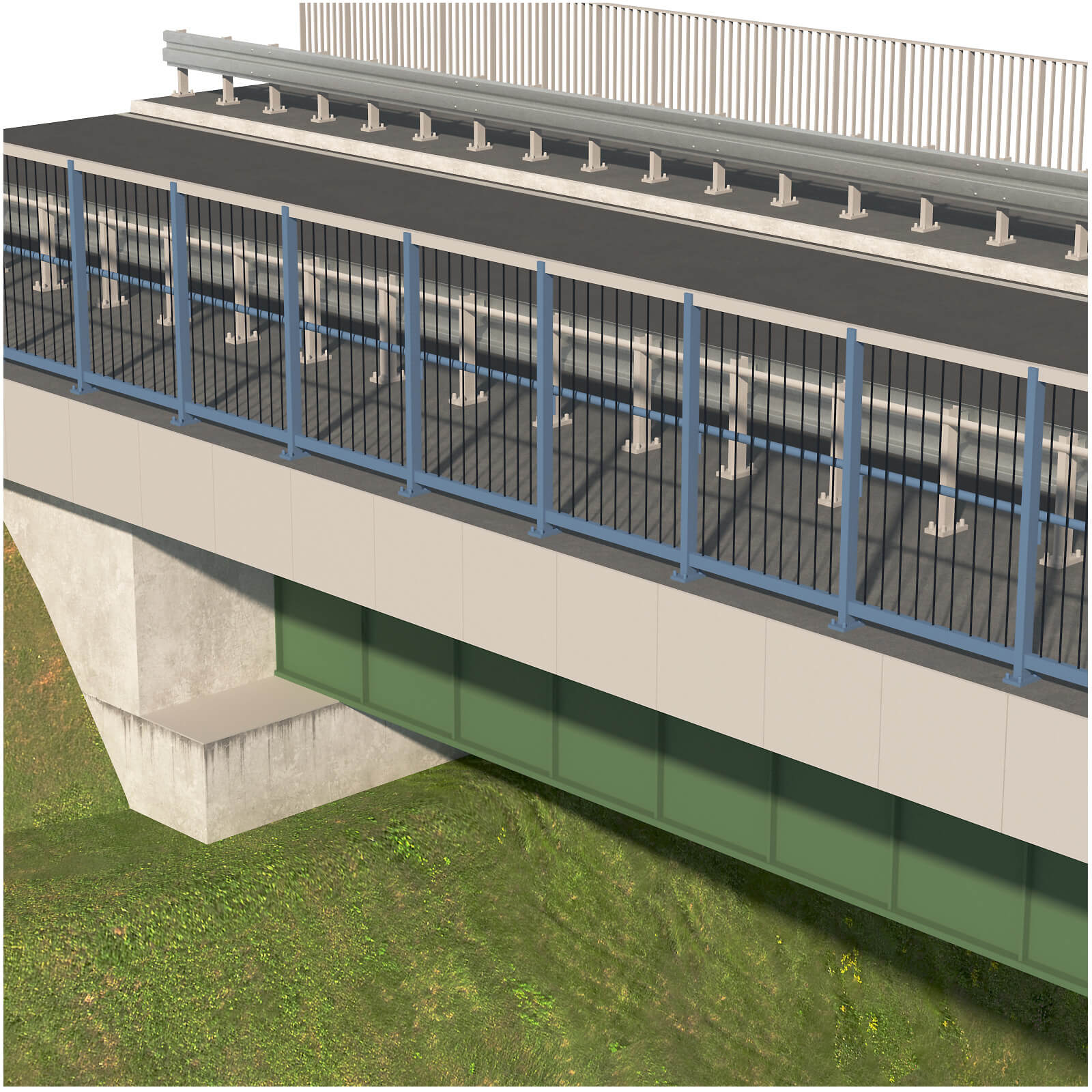 Road Bridge One Lane 02 - 3D Model by artpolka