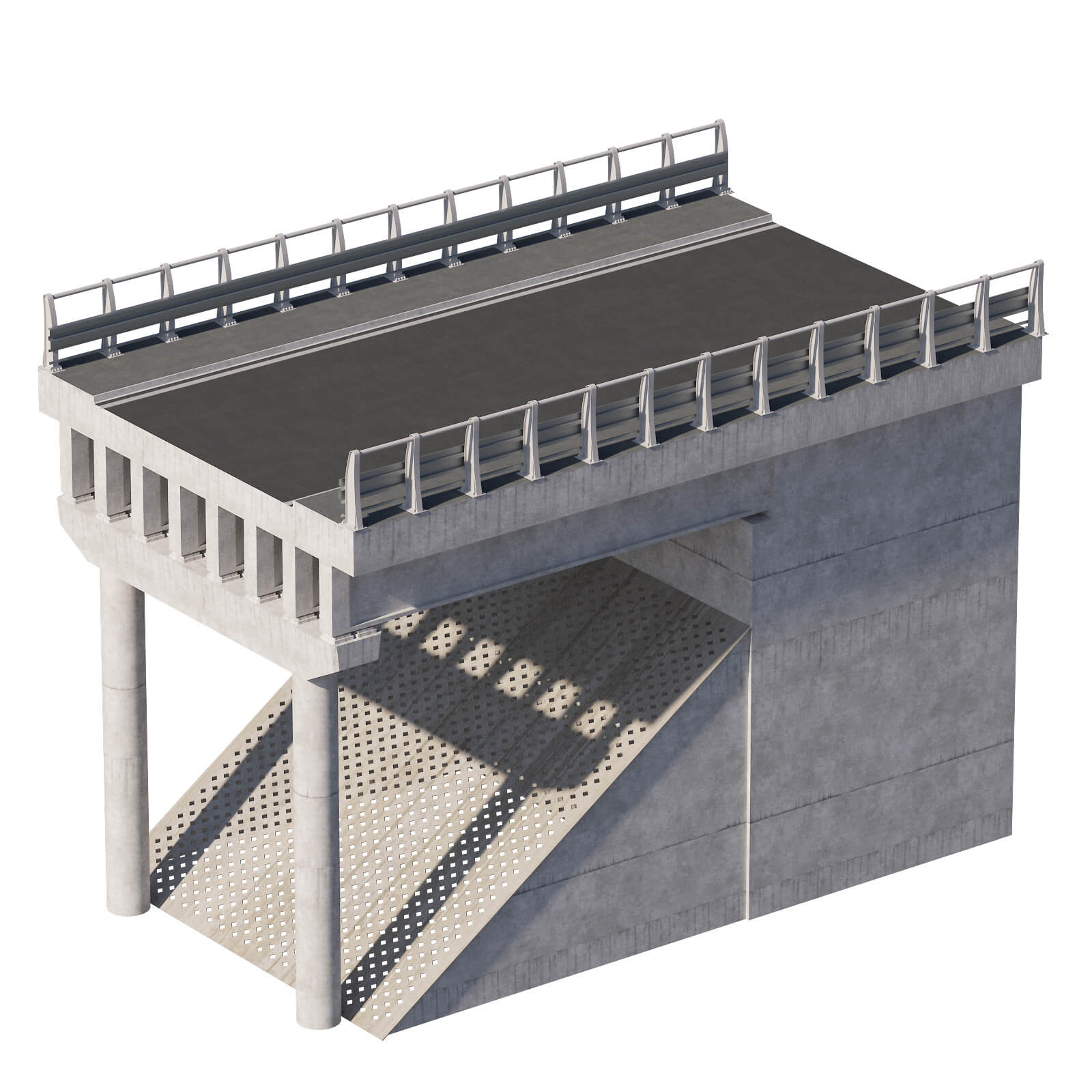 Road Bridge Section Elements for Personal Configuration - 3D Model by ...