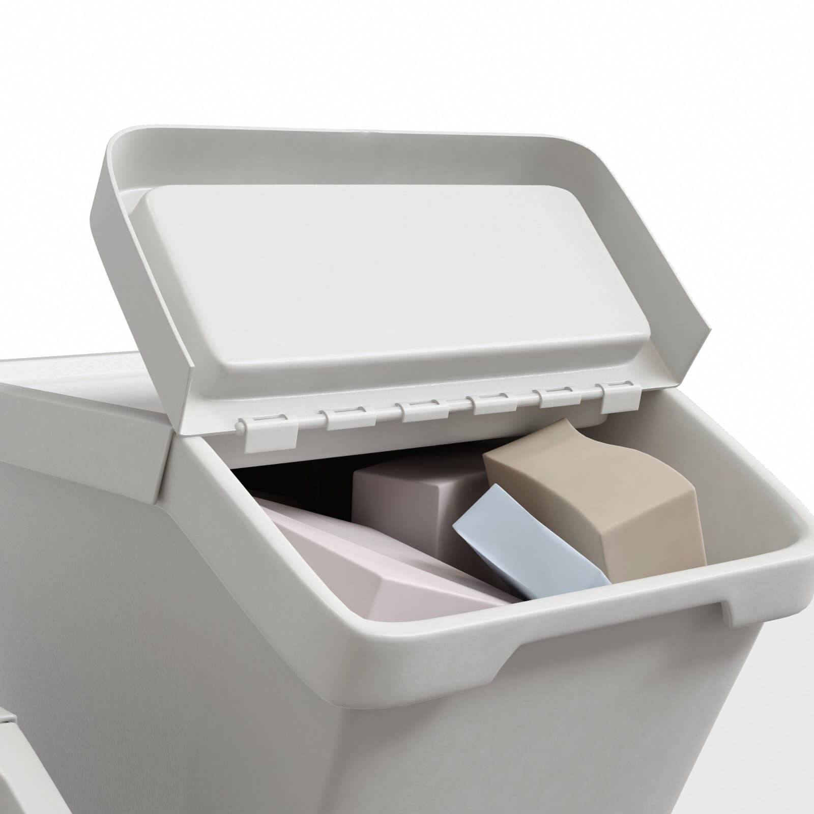 Sortera IKEA Recycling Bin with Lid, White - 3D Model by artpolka