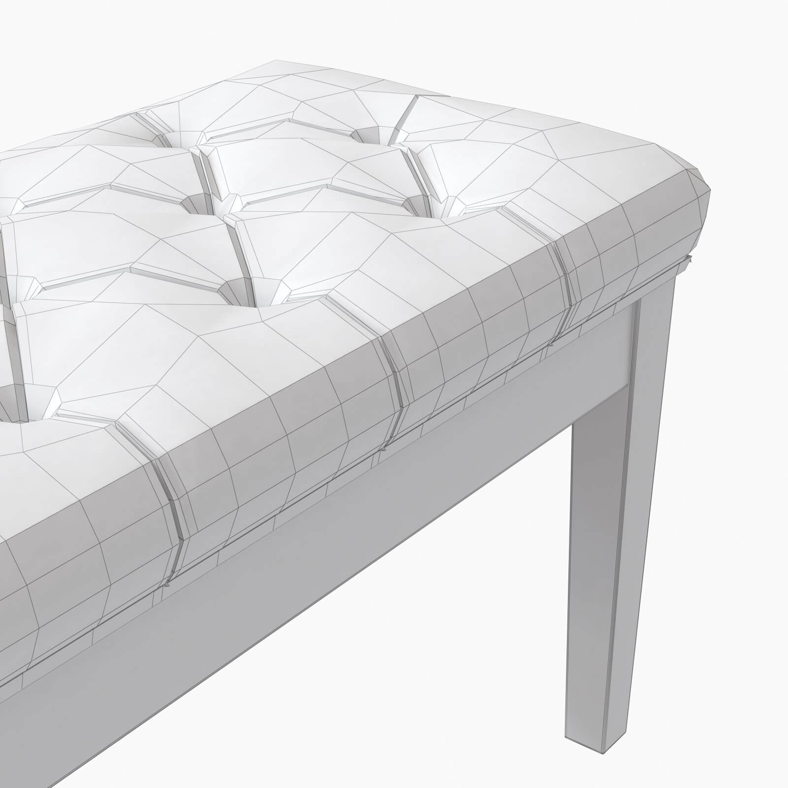 Verona Home Radcliffe Velvet Tufted Bench - 3D Model by artpolka