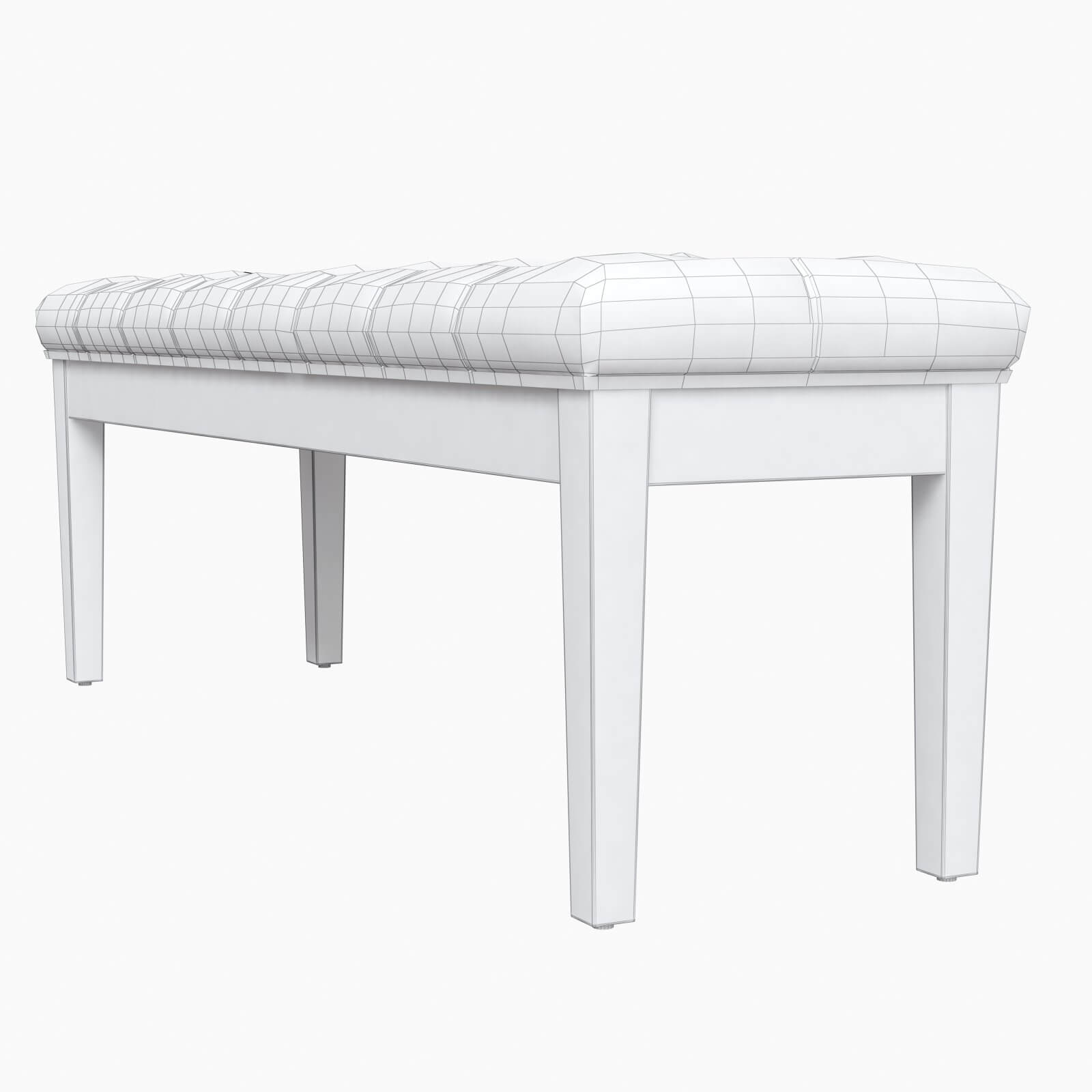 Verona Home Radcliffe Velvet Tufted Bench - 3D Model by artpolka