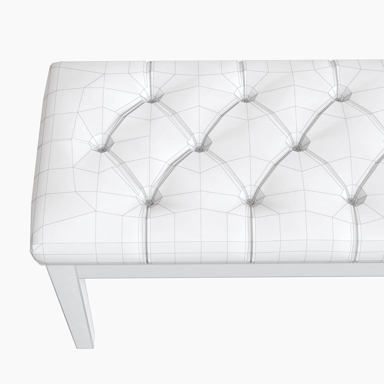 Verona Home Radcliffe Velvet Tufted Bench - 3D Model by artpolka