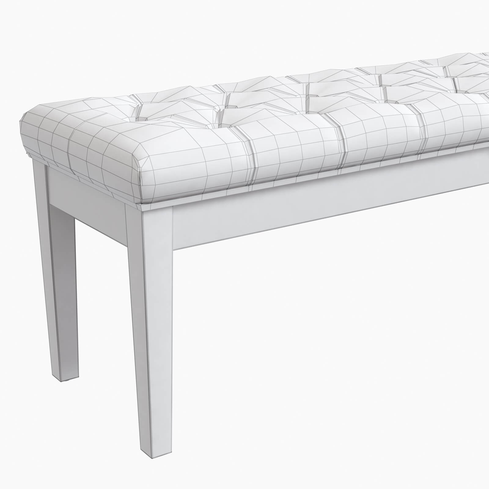 Verona Home Radcliffe Velvet Tufted Bench - 3D Model by artpolka