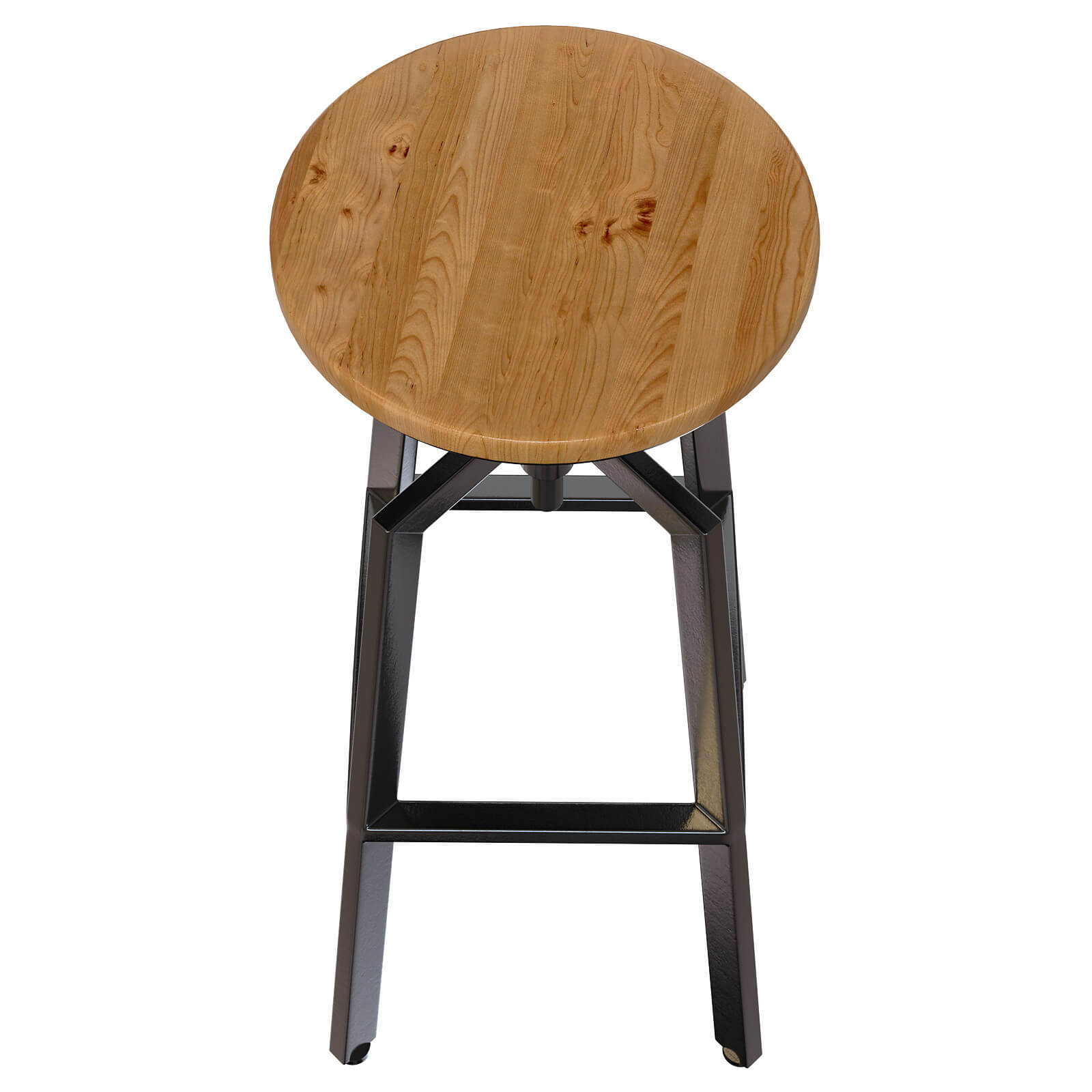 Wooden and Metal Swivel Stool Zara Home - 3D Model by artpolka