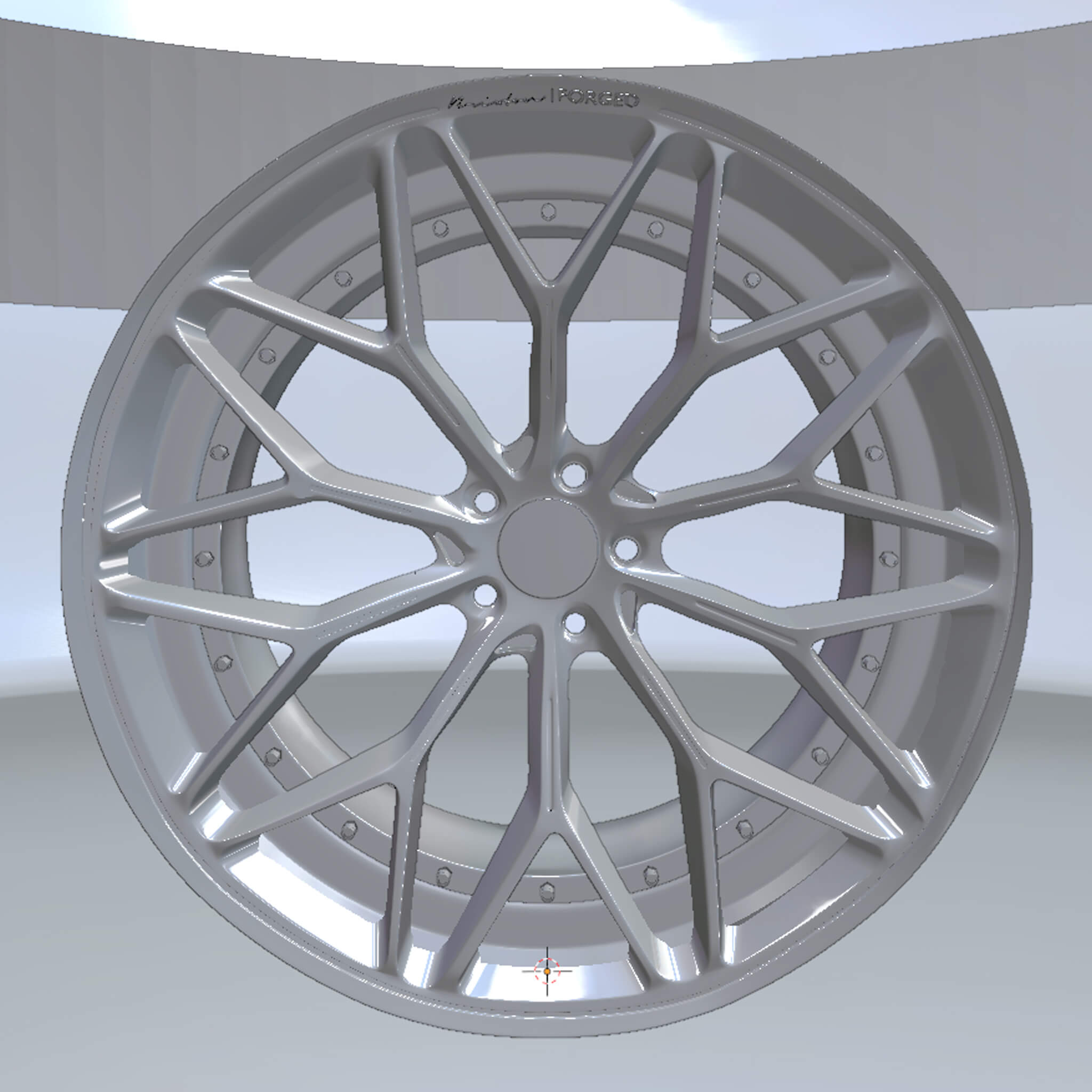 Brixton Forged CM6-R 2 Pieces 3D Model by artsbybildraw