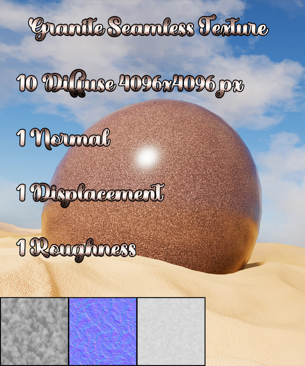 Digital Granite Seamless Texture 4K by artshock