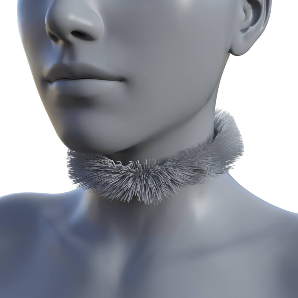 G8F Furry Choker Necklace - Daz Content by artshock