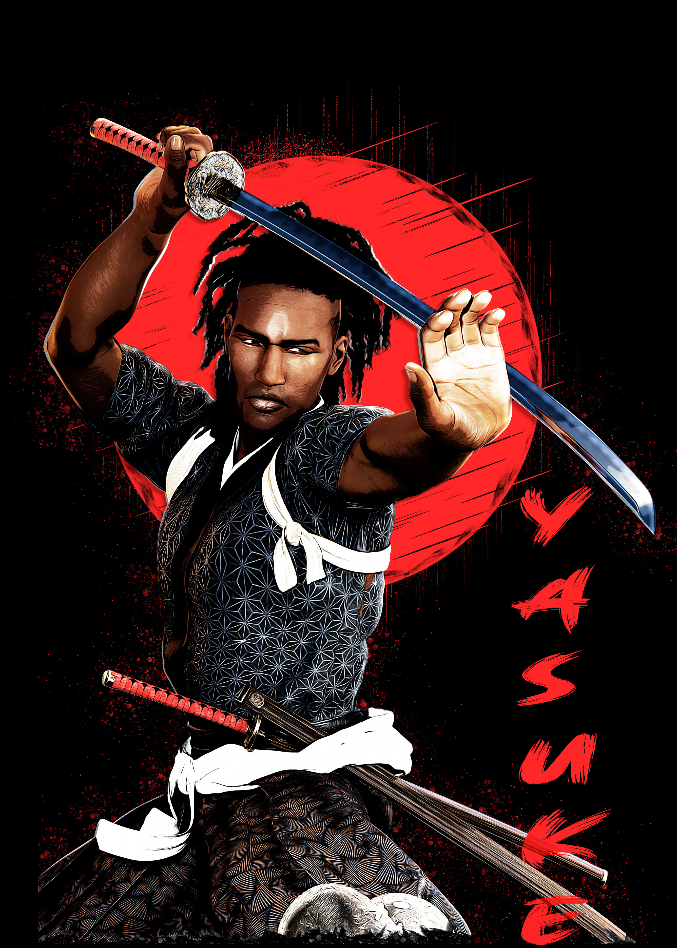 Yasuke 3D Render, Digital Art by artworksimpson